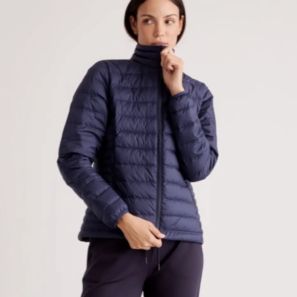 Quince | Jackets & Coats | Quince Lightweight Down Puffer Navynew With ...